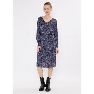 La Fiancée Du Mékong Robe droite midi imprimée LEIRA