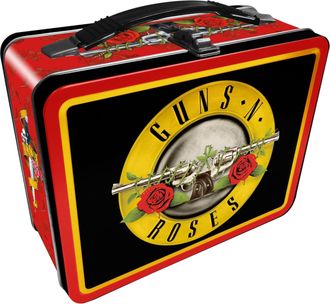 Aquarius Guns N Roses Fun Box - Stabile Blech-Aufbewahrungsbox mit Kunststoffgriff und geprägter Frontabdeckung - Offiziell lizenziertes GNR Merchandise & Samm