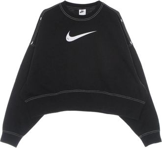 Nike Cropped Crew Neck Sweatshirt - - Sport - Damen - Schwarzk - L
