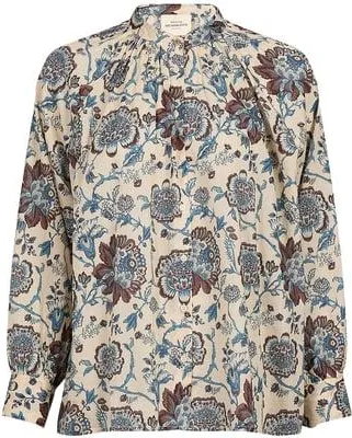 Petite Mendigote Chemise &agrave; col rond imprim&eacute;e en coton