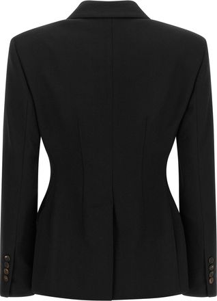 Brunello Cucinelli Double-Breasted Virgin Wool Blazer - Black