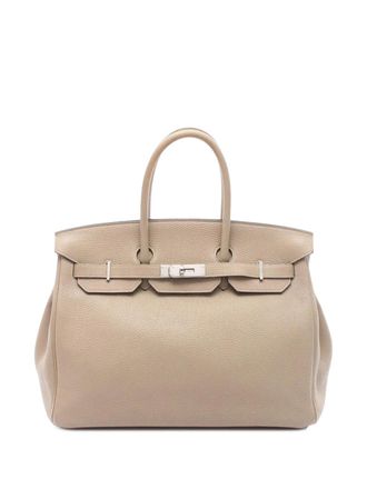 Hermès 2011 Togo Birkin Retourne Handtasche 35cm - Braun