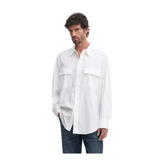 Michael Kors Oversized Poplin Hemd - - Shirts - Herren - Wei&szlig; - M