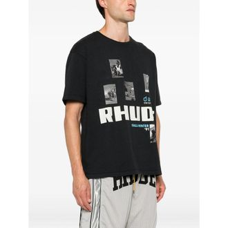 Rhude Graphic Print T-Shirt - Black