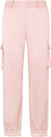 Philipp Plein satin patch-pocket cargo pants - Rosa