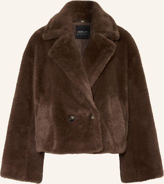Marc Cain Kunstfell-Jacke braun