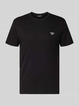 Emporio Armani T-Shirt mit Logo-Patch und Rundhalsausschnitt