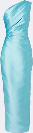 Solace London One-Shoulder Robe Kira aus Satin