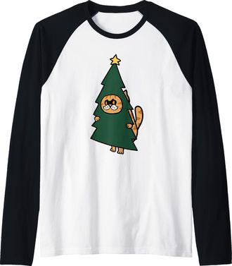Huebucket Christmas Persian Cat Raglan
