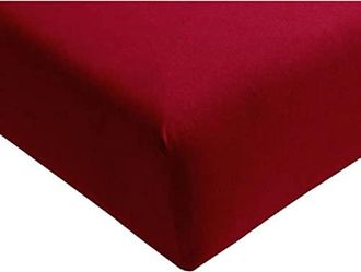 Bassetti Spannbetttuch für Boxspringtopper Uni Farbe Bordeaux 63/550 Größe 90x190 100x220cm