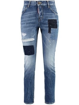 Dsquared2 jean court Cool Girl - Bleu