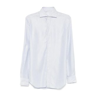 Xacus Gestreiftes blaues Hemd - - Shirts - Herren - Blau - XL