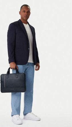 Tommy Hilfiger Laptoptasche Th Central Slim Computer Bag AM0AM13631 Dunkelblau