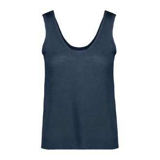 Bomboogie Femme, Tops, Bleu, Taille: 40 FR Linen top