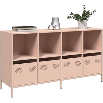 vidaXL Sideboard Rosa 135x39x73,5 cm Kaltgewalzter Stahl - Vidaxl