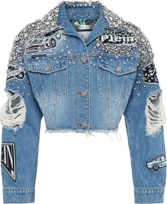 Philipp Plein Damen, Jacken, Blau, MGröße