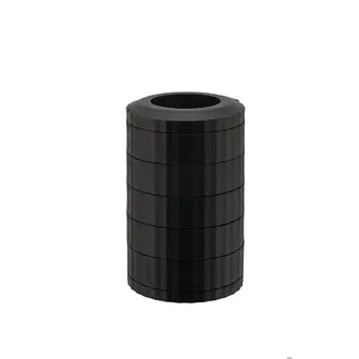 Alessi MDL19 B - Conteneur Porte-Capsules Nespresso avec 5 &Eacute;tag&egrave;res Rotatives, en R&eacute;sine Thermoplastique, Noir