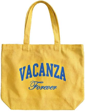 On Vacation Tragetasche aus Bio-Baumwolle mit Print in