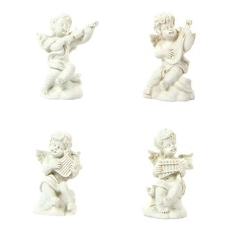 Aboofan Amor Miniatur Figuren aus Harz 4 St&uuml;ck Glatte Oberfl&auml;che Abgerundete Kanten Kunstskulptur f&uuml;r Zeichenatelier und Wohnaccessoires