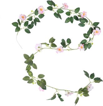 Aboofan Künstliche Blumen Hängegirlande Aus Plastikblumen Für Frühling Deko Realistische Kunstblumenranken Zum Aufhängen Für Wohnzimmer Und Büro Künstliche Bl