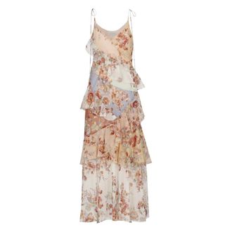 Zimmermann Femme, Robes, Multicolore, Taille: 40 FR Awaken Frilled Slip Dress