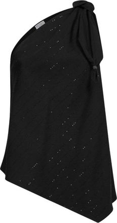 Brunello Cucinelli Femme, Blouses et Chemises, Noir, Taille: 40 FR Blouse Asym&eacute;trique &agrave; Sequins