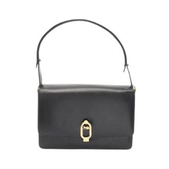 Celine Sac bandouli&egrave;re en cuir Pre-owned - Femme - Pre-owned - Noir - Taille: ONE Size