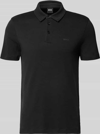 HUGO BOSS Poloshirt mit Brand-Schriftzug