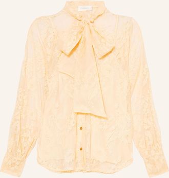 Zimmermann Schluppenbluse Valiant Aus Spitze beige