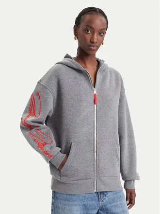 Guess Sweatshirt W6BQ21 K7947 Grau Relaxed Fit