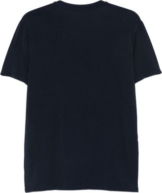 Emporio Armani Logo-Embroidered T-Shirt - Navy