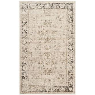 Safavieh Traditionell Teppich für Wohnzimmer, Esszimmer, Schlafzimmer - Vintage Collection, Kurzer Flor, Stein und Multi, 99 X 170 cm