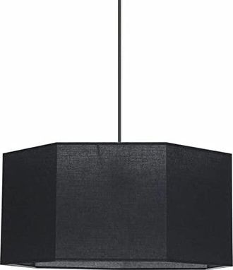 Corep H&auml;ngeleuchte, Stoff, Schwarz, E27