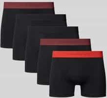 Schiesser Boxershorts mit elastischem Logo-Bund im 5er-Pack