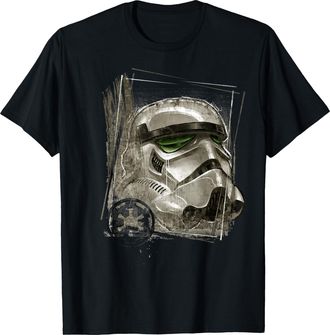 Star Wars Stormtrooper Distressed Helmet With Emblem T-Shirt