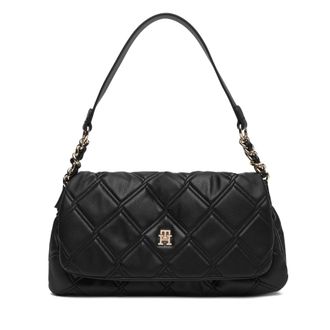 Tommy Hilfiger Handtasche Tommy Hilfiger Th Feminine Shoulder Bag AW0AW18717 Schwarz