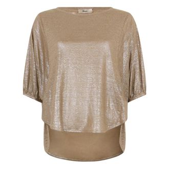 Herno Lange- lockere Bluse mit Kimono&auml;rmeln - - Blouses & Shirts - Damen - Beige - M