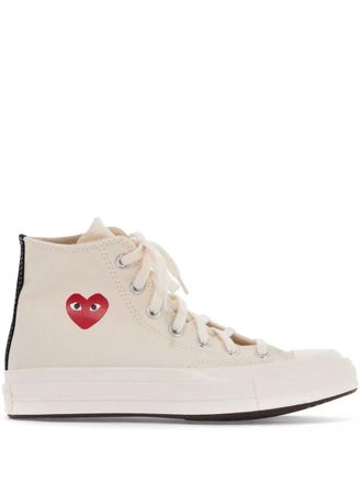 Comme Des Gar&ccedil;ons Small Red Heart High Top Sneakers Chuck Taylor