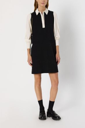 Gerard Darel Robe bicolore &agrave; col chemise - LOLA - Noir