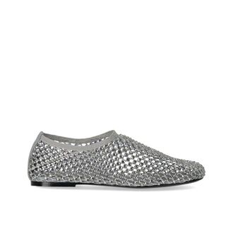 Strategia Femme, Chaussures, Gris, Taille: 37 EU Chaussures Slip-On en Strass Gris