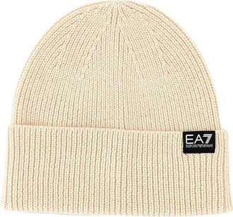 Emporio Armani Bonnet c&ocirc;tel&eacute; - Homme - Accessoires - Beige - Taille: M