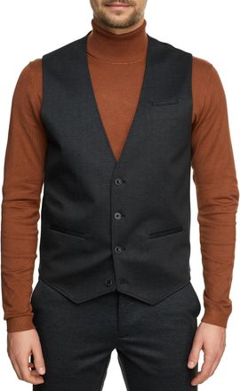 JEFF Herren JFTom Weste mit 4-Wege-Stretch-Ponti Roma | Anzugweste Herrenweste Mini check, 50