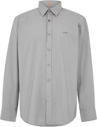 HUGO BOSS Relegant 6 M Hemd f&uuml;r Herren, Lang&auml;rmlig (Grau)