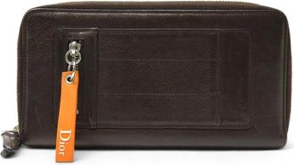 Dior Portemonnaie - GELDBEUTEL CHRISTIAN DIOR VOR FLUG ENTFERNEN BRAUN - Gr. unisize - in Braun - f&uuml;r Damen