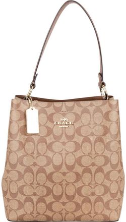 Coach Crossbody Bags - Coach Monogram Mollie Bucket Shoulder bag - Gr. unisize - in Braun - f&uuml;r Damen