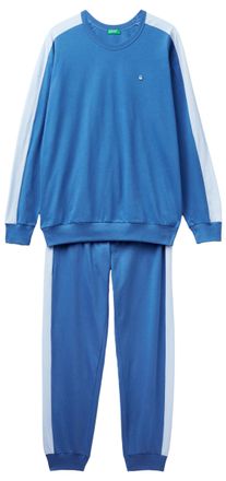 Benetton Herren Pig(Trikot+Hose) 30964P026 Pyjamaset, Bluette 3 m6, XL