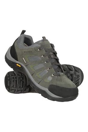 Mountain Warehouse Chaussures imperm&eacute;ables Hommes Field - Semelle Vibram, rev&ecirc;tement en Daim et Maille, s&eacute;chage Rapide, Toute Saison - pour la Course, Les Voyages Gris 4