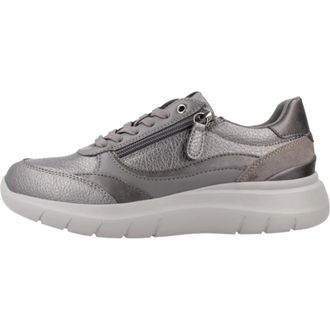 Geox Femme, Chaussures, Gris, Taille: 36 EU Plummery Baskets