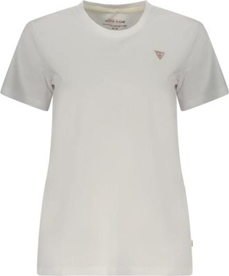 Guess Femme, Tops, Blanc, Taille: 36 FR T-shirt coupe r&eacute;guli&egrave;re