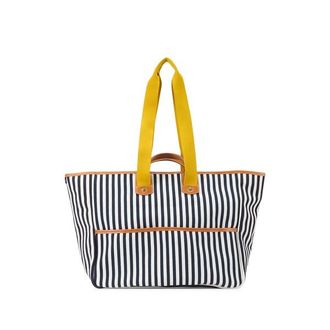 Bleu de Chauffe Cabas 48h M&eacute;lo ray&eacute; en coton